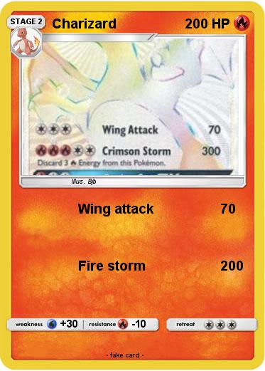Pokémon Charizard 9481 9481 - Wing attack - My Pokemon Card
