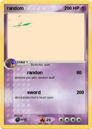 Pokémon random 493 493 - randon - My Pokemon Card