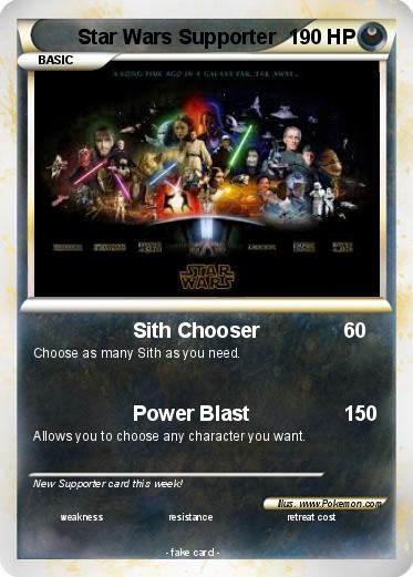 Pokémon Star Wars Supporter - Sith Chooser - My Pokemon Card