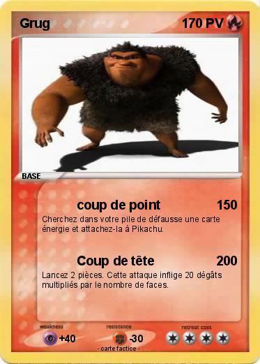 Pokémon Grug - coup de point - Ma carte Pokémon