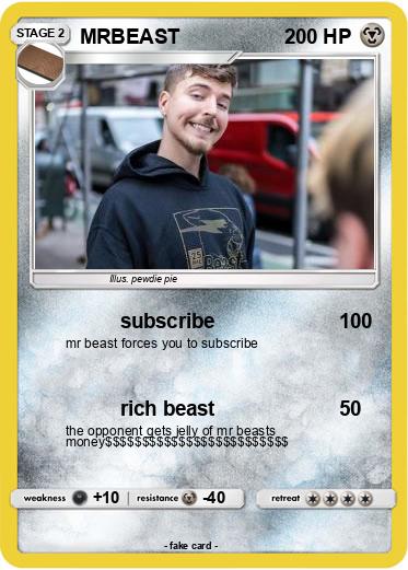 Pokémon MRBEAST 175 175 - subscribe - My Pokemon Card