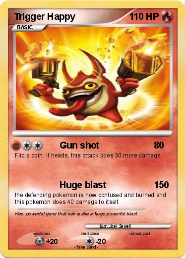 Pokémon Trigger Happy 129 129 - Gun shot - My Pokemon Card