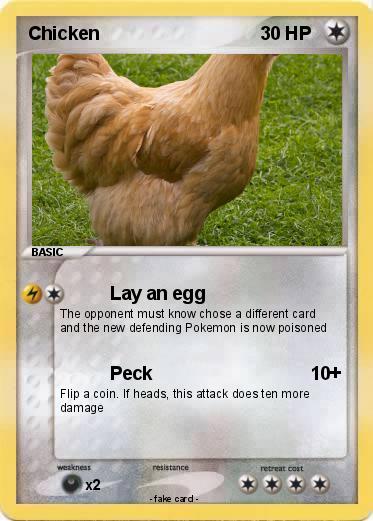 Pokémon Chicken 550 550 - Lay an egg - My Pokemon Card