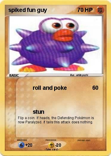 Pokémon spiked fun guy - roll and poke - My Pokemon Card