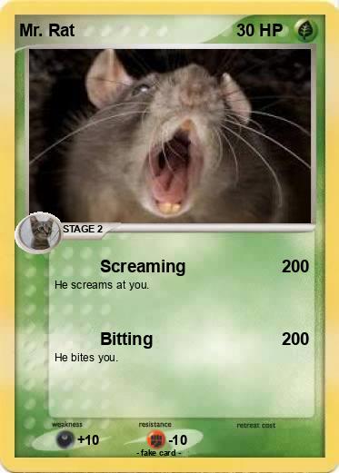 Pokémon Mr Rat 1 1 - Screaming - My Pokemon Card