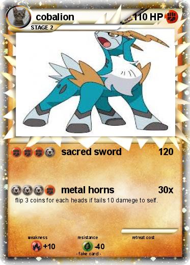 Pokémon cobalion 230 230 - sacred sword - My Pokemon Card
