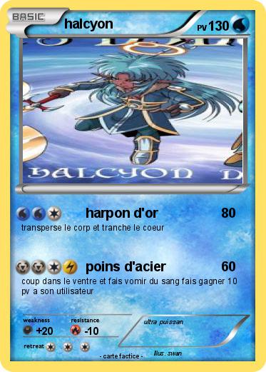 Pokémon halcyon 3 3 - harpon d'or - Ma carte Pokémon