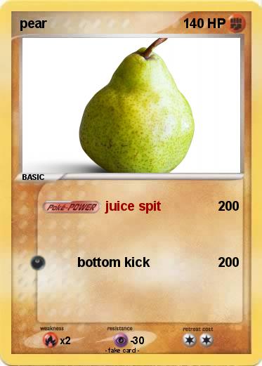 Pokémon pear 157 157 - juice spit - My Pokemon Card