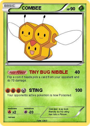 Pokémon COMBEE 60 60 - TINY BUG NIBBLE - My Pokemon Card