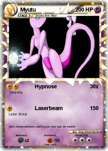 Pokémon Myutu 3 3 - Hypnose - My Pokemon Card