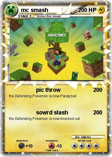 Pokémon mc smash - pic throw - My Pokemon Card