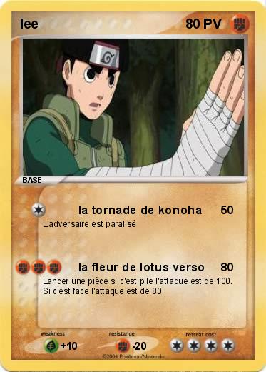 Pokémon lee 18 18 - la tornade de konoha - Ma carte Pokémon