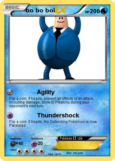 Pokémon bo bo bol - Agility - My Pokemon Card