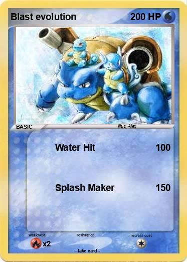 Pokémon Blast evolution - Water Hit - My Pokemon Card