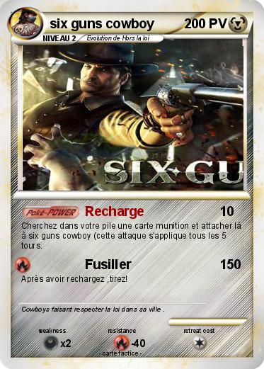 Pokémon six guns cowboy - Recharge - Ma carte Pokémon