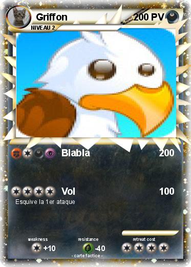 Pokémon Griffon 164 164 - Blabla - Ma carte Pokémon