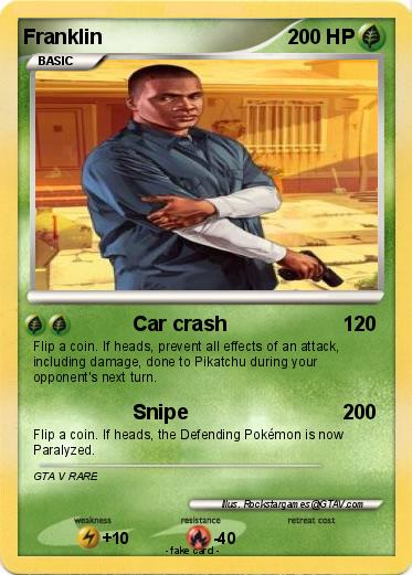Pokémon Franklin 210 210 - Car crash - My Pokemon Card