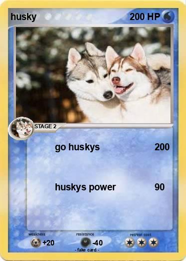 Pokémon husky 765 765 - go huskys - My Pokemon Card