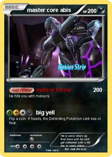 Pokémon master core abis - meteor throw - My Pokemon Card