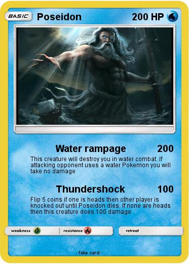 Pokémon Poseidon 853 853 - Water rampage - My Pokemon Card