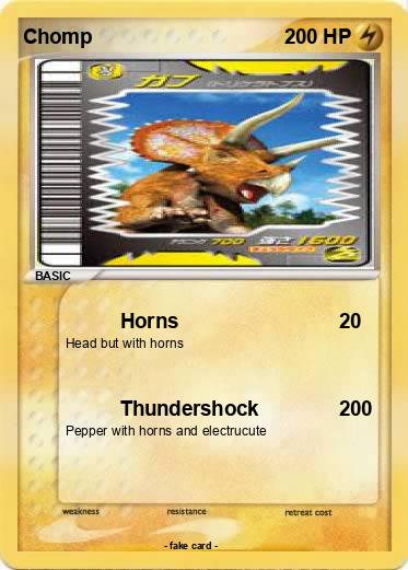 Pokémon Chomp 252 252 - Horns - My Pokemon Card