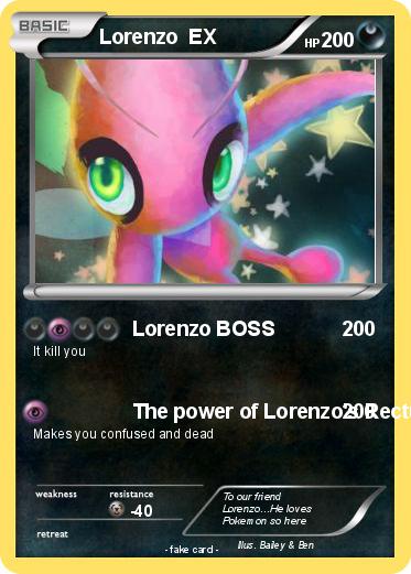 Pokémon Lorenzo EX 4 4 - Lorenzo BOSS - My Pokemon Card