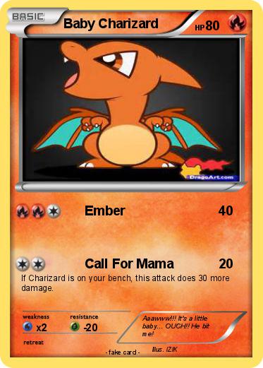 Pokémon Baby Charizard 30 30 - Ember - My Pokemon Card