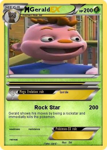 Pokémon Gerald 71 71 - Rock Star - My Pokemon Card