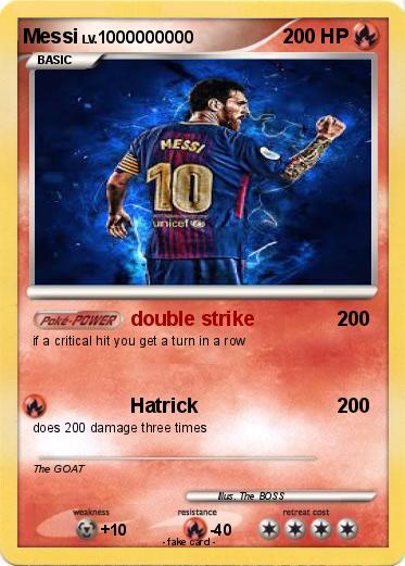 Pokémon Messi 1938 1938 - double strike - My Pokemon Card