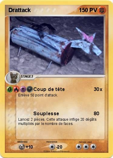 Pokémon Drattack 5 5 - Coup de tête - Ma carte Pokémon