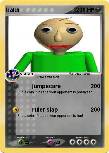 Pokémon baldi 20 20 - jumpscare - My Pokemon Card