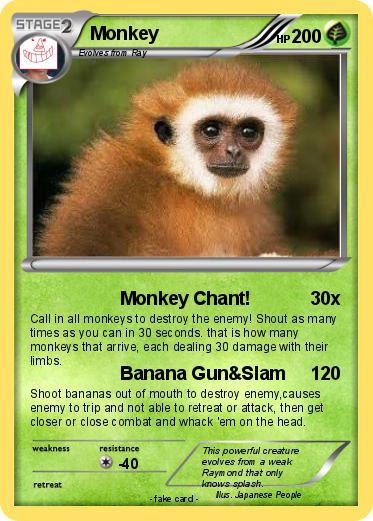 Pokémon Monkey 1579 1579 - Monkey Chant! - My Pokemon Card