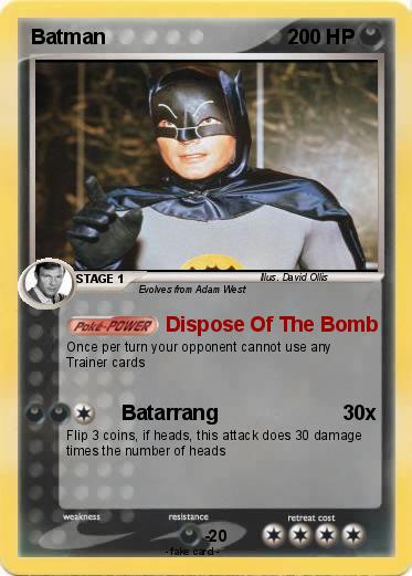 Pokémon Batman 236 236 - Dispose Of The Bomb - My Pokemon Card