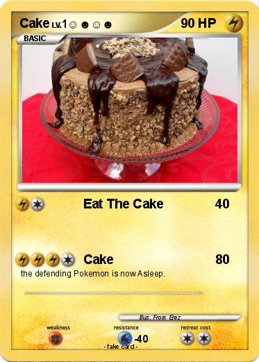 Pokémon Cake 229 229 - Eat The Cake - My Pokemon Card