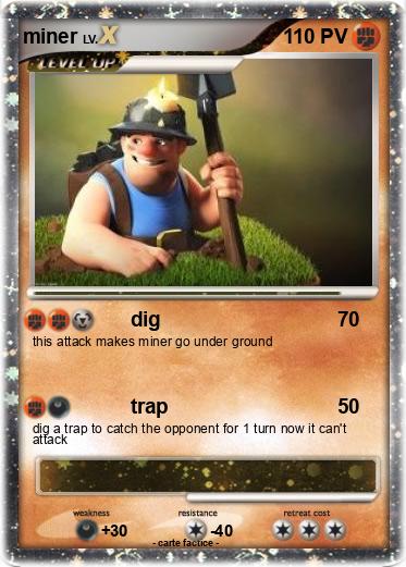 Pokémon miner 69 69 - dig - Ma carte Pokémon