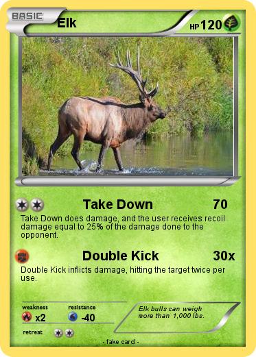 Pokémon Elk 14 14 - Take Down - My Pokemon Card