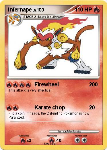 Pokémon Infernape 1377 1377 - Firewheel - My Pokemon Card