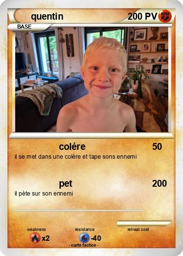 Pokémon quentin 501 501 - colére - Ma carte Pokémon