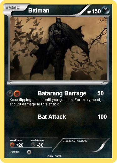 Pokémon Batman 1693 1693 - Batarang Barrage - My Pokemon Card