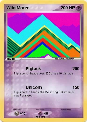 Pokémon Wild Maren - Pigtack - My Pokemon Card