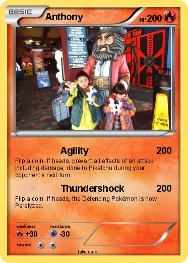 Pokémon Anthony 1214 1214 - Agility - My Pokemon Card