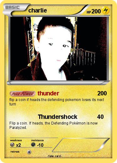 Pokémon charlie 1165 1165 - thunder - My Pokemon Card