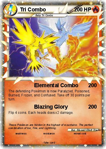 Pokémon Tri Combo - Elemental Combo - My Pokemon Card