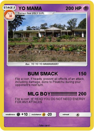 Pokémon YO MAMA 604 604 - BUM SMACK - My Pokemon Card