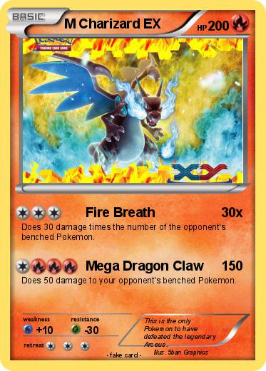 Pokémon M Charizard EX 83 83 - Fire Breath - My Pokemon Card