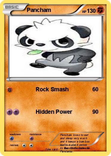 Pokémon Pancham 60 60 - Rock Smash - My Pokemon Card