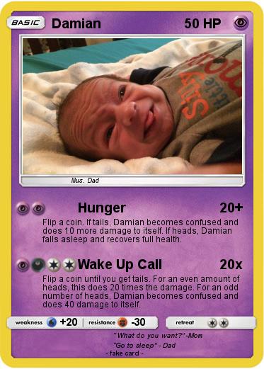 Pokémon Damian 164 164 - Hunger - My Pokemon Card