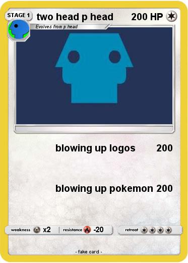 Pokémon two head p head - blowing up logos - My Pokemon Card
