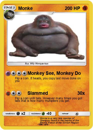 Pokémon Monke 314 314 - Monkey See, Monkey Do - My Pokemon Card
