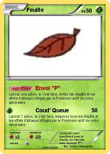 Pokémon Feuille 82 82 - Envol "P" - Ma carte Pokémon